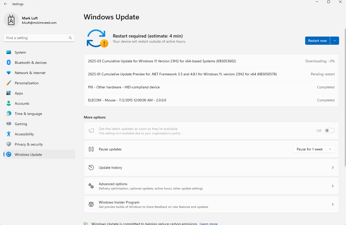 How To Run Windows Updates on Windows PC – McKim & Creed Service Desk